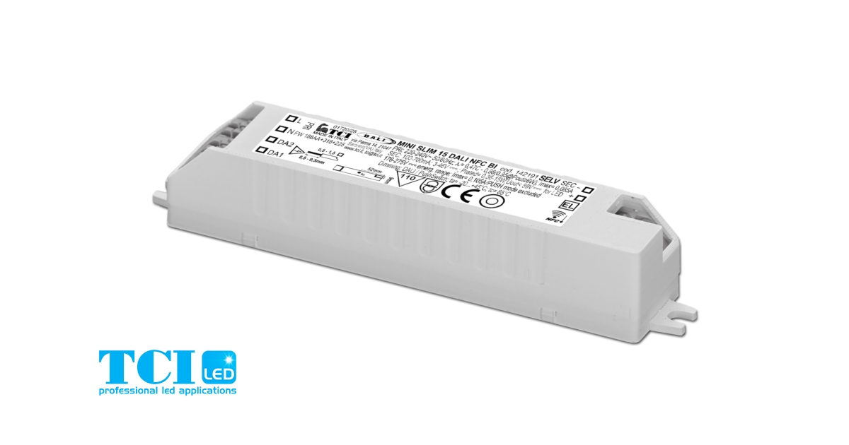 MINI SLIM 15 DALI NFC BI (142191) - Alimentatori LED