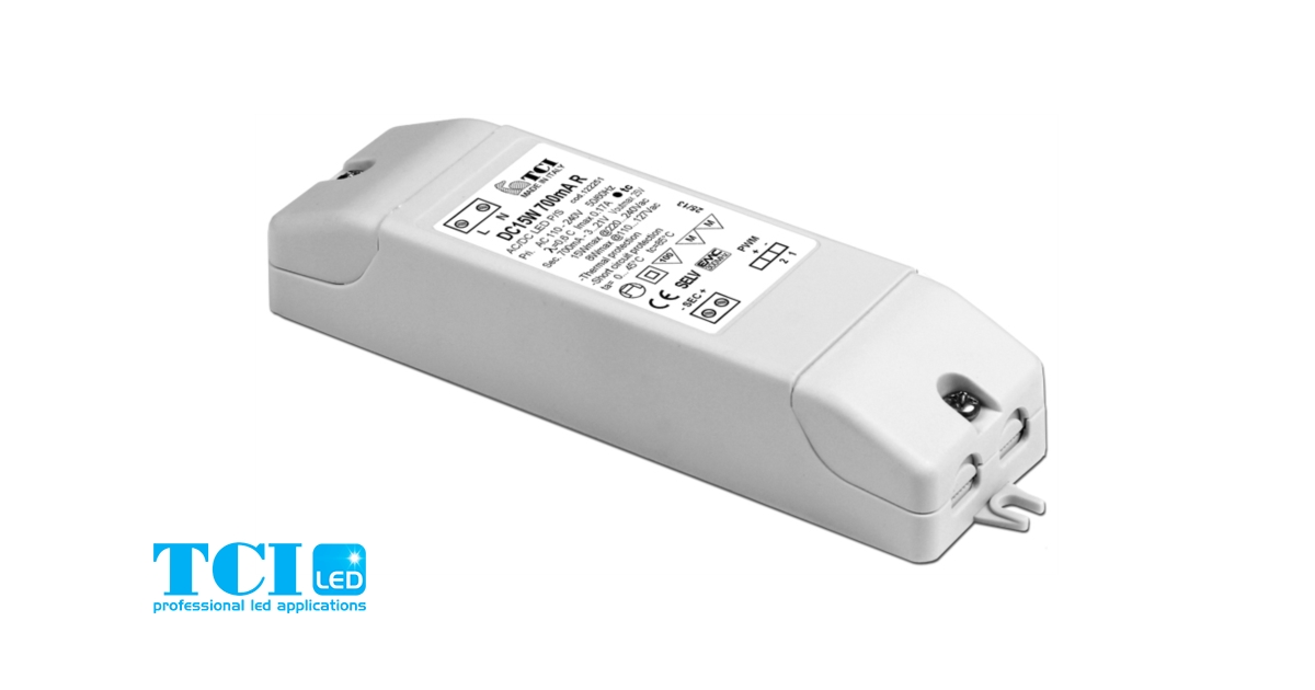 DC 20W 500mA NR (122250NR) - LED Drivers